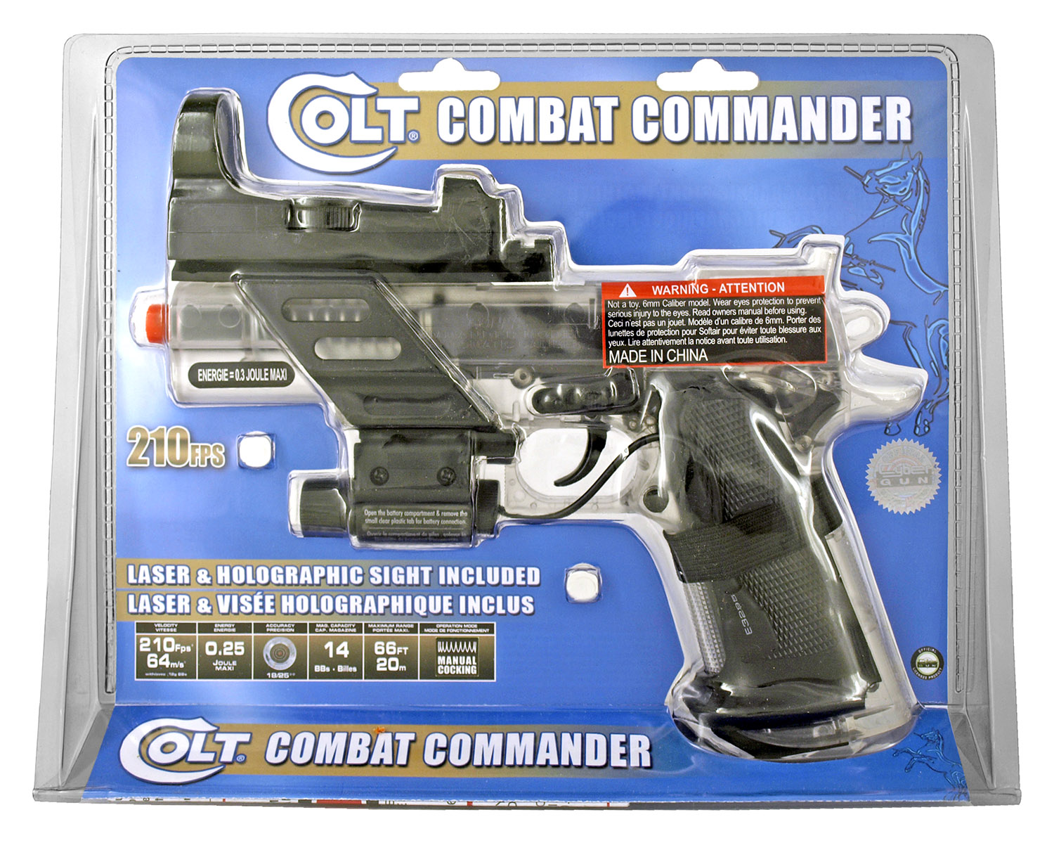 Colt Combat Commander Spring Powered Airsoft Pistol