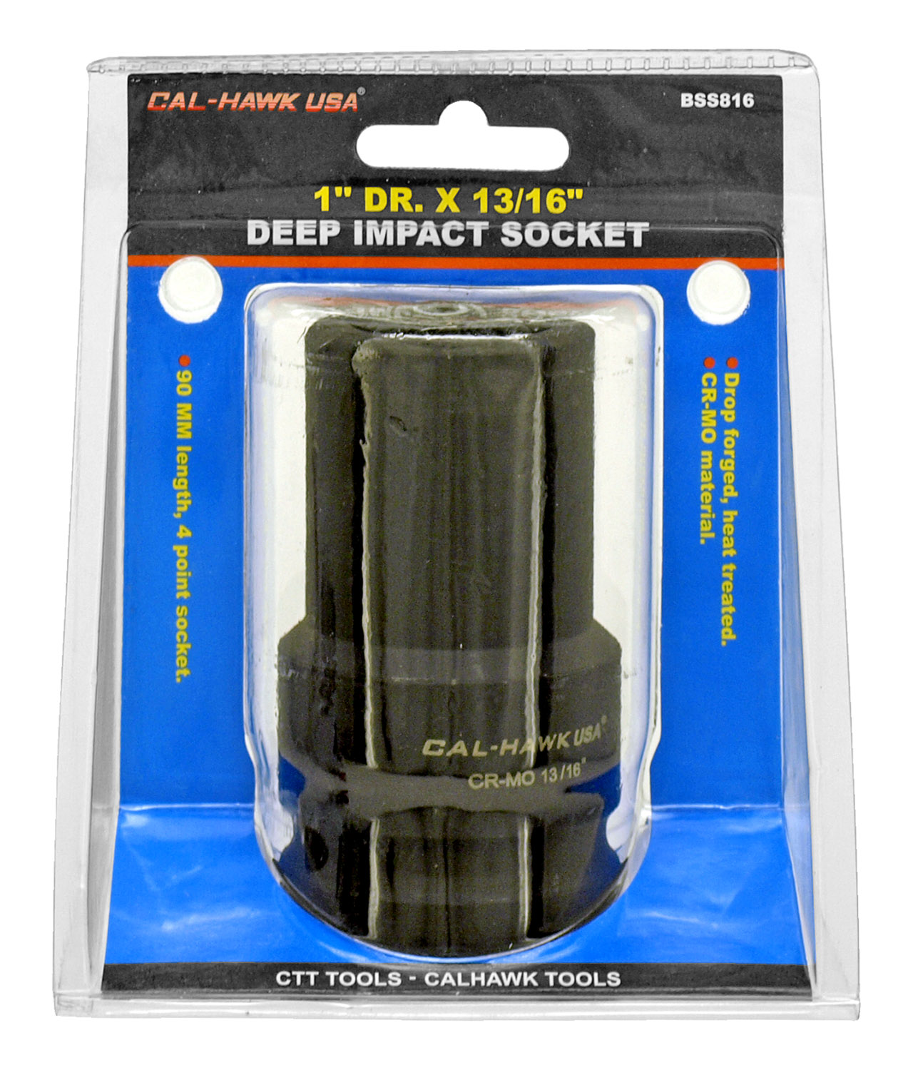 Cal-Hawk 1" Dr. x 13/16" Deep Impact Socket