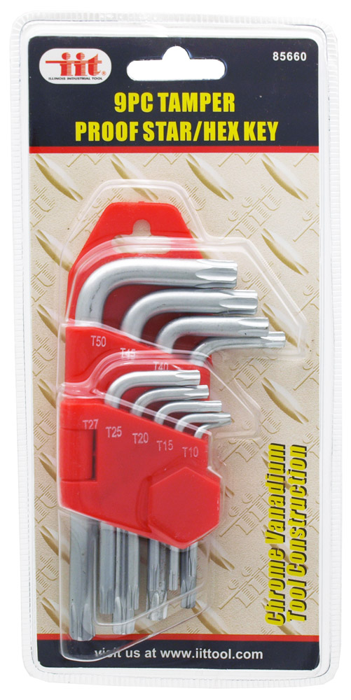 9-pc. Tamper Proof Star Key