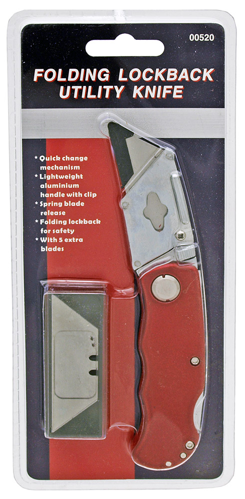 Folding Lock-Back Utility Knife