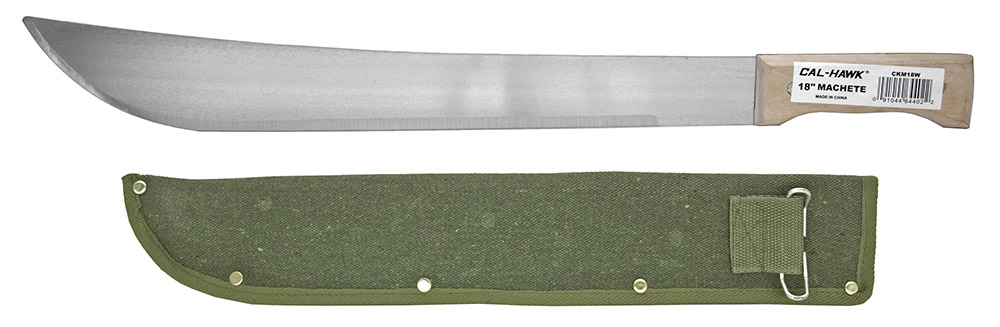 23" Wood Handle Machete with Sheath