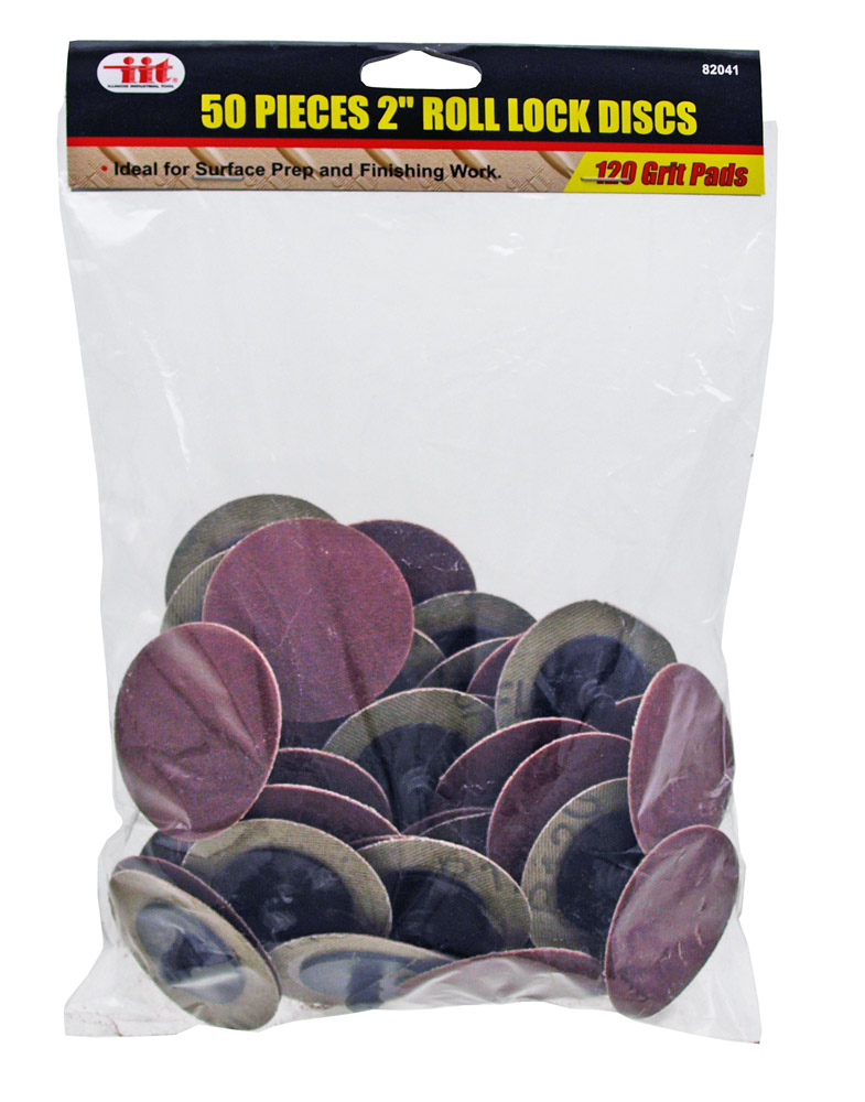 50-pc. 2" Roll Lock Disc - 120 Grit