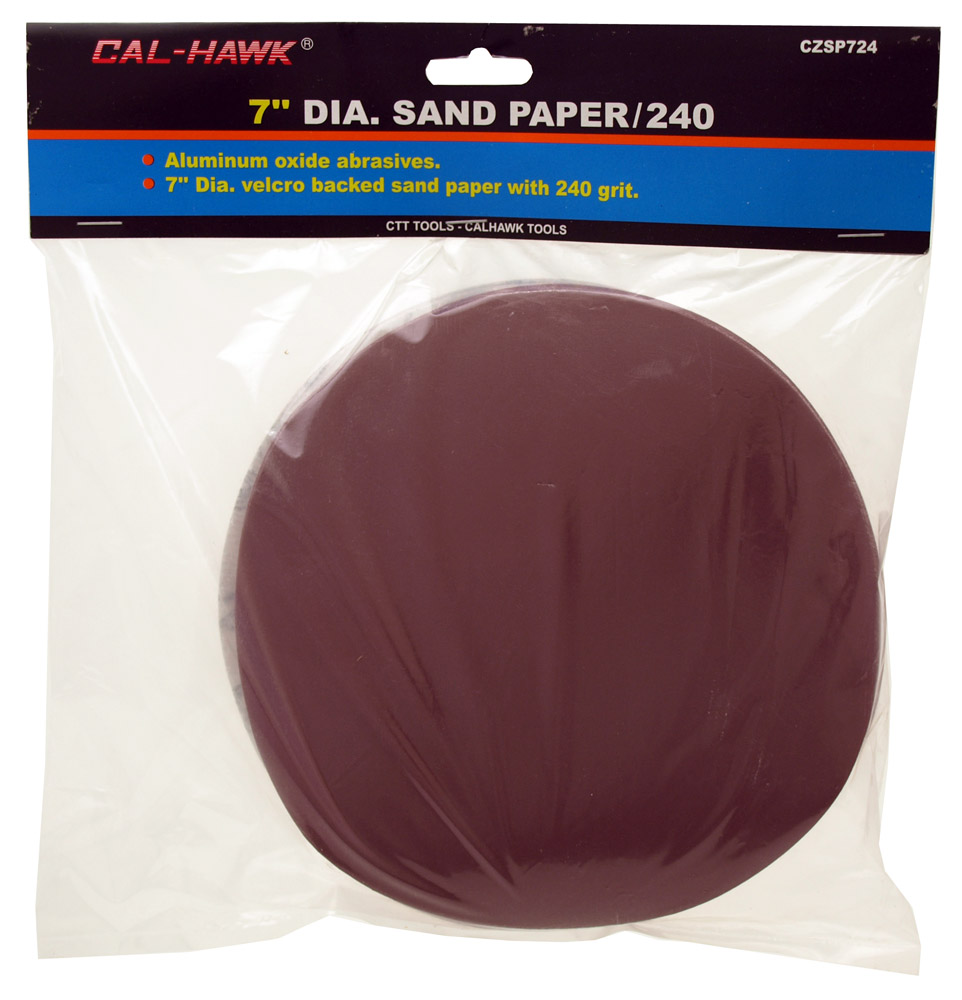 20-pc. 7" Velcro Sand Paper - 240 Grit