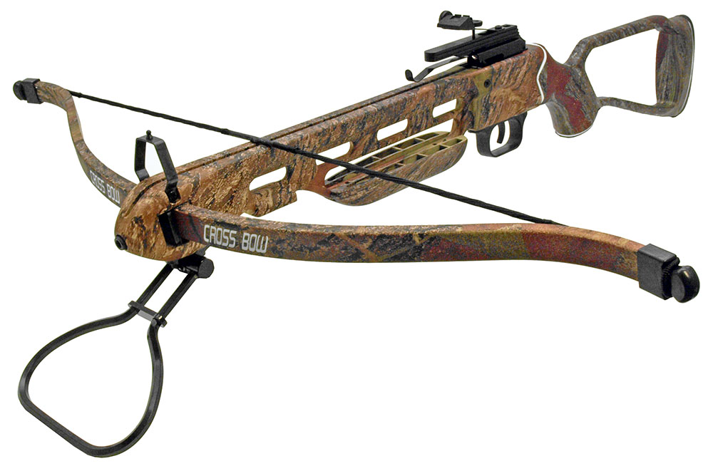 150 Lb. Crossbow w/Open Stock - Camo