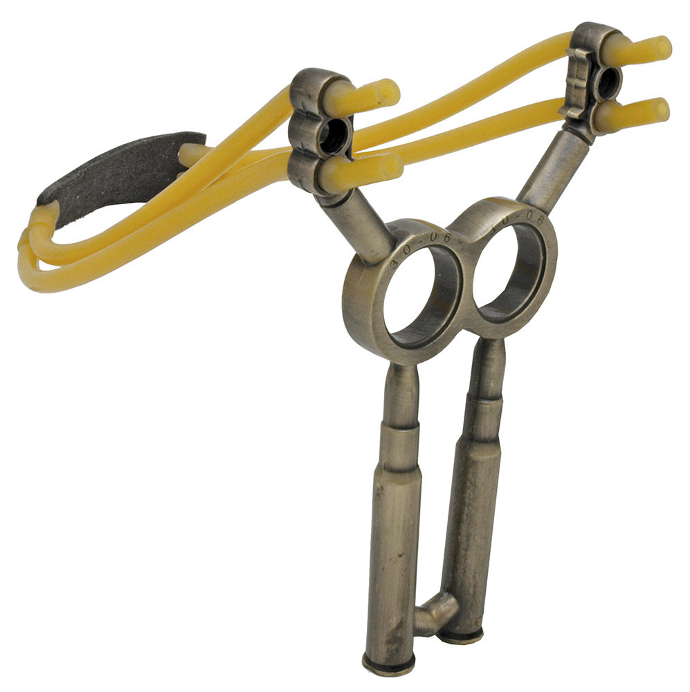 Brass Handle Sling Shot - Bullet Handle