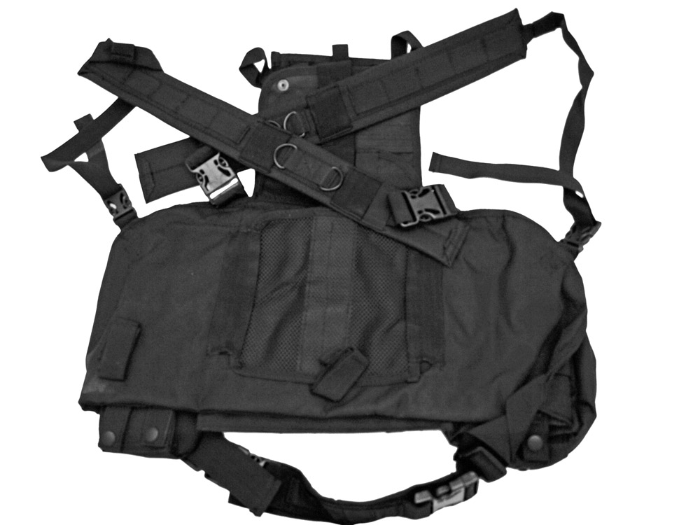 Open Back Tactical Vest - Black