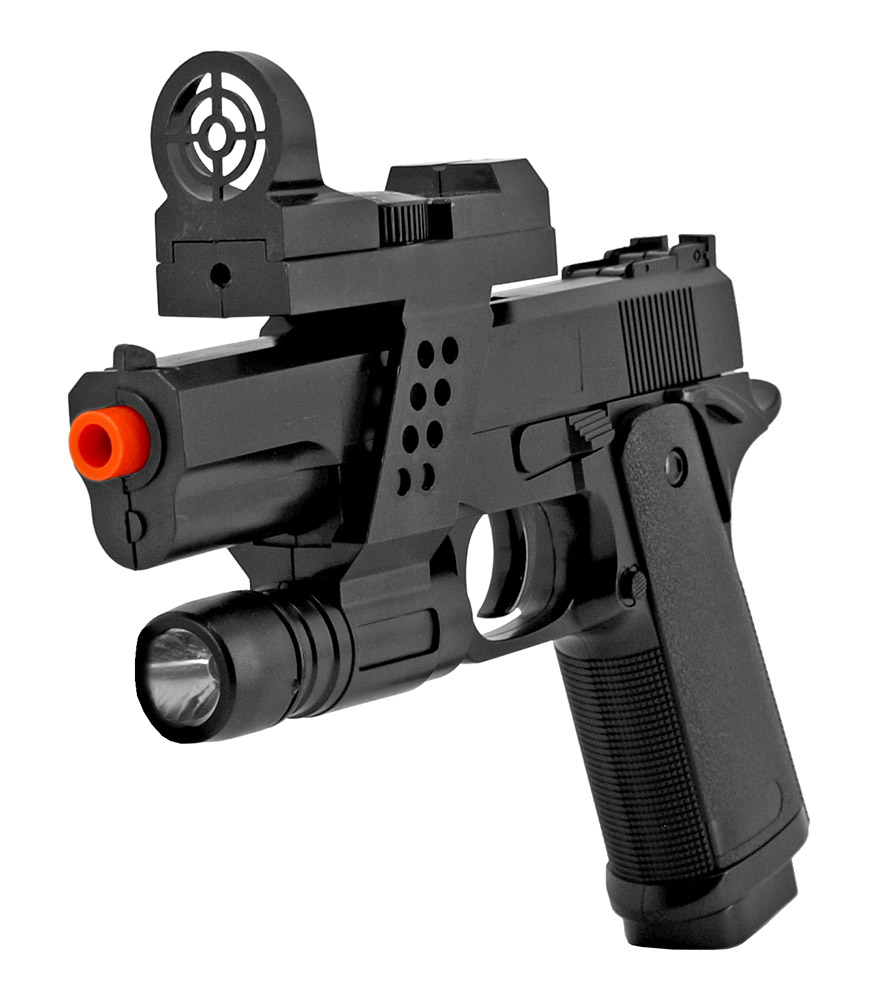 G153BAF Spring Powered Airsoft Handgun - Black