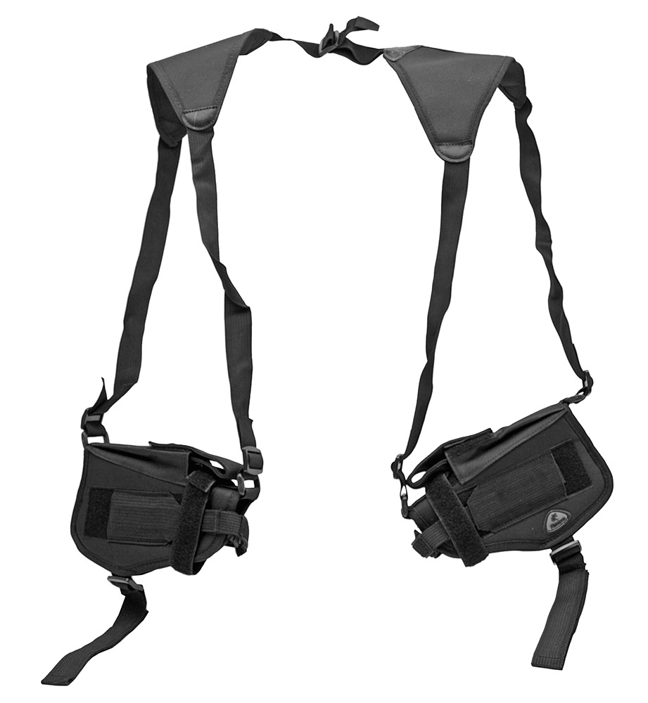 Horizontal Double Shoulder Holster - Black