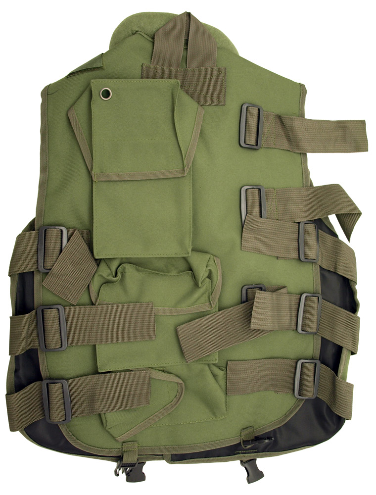 Tactical Vest with Soft Collar - OD Green