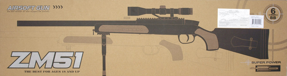 ZM51 Spring Airsoft Sniper Rifle