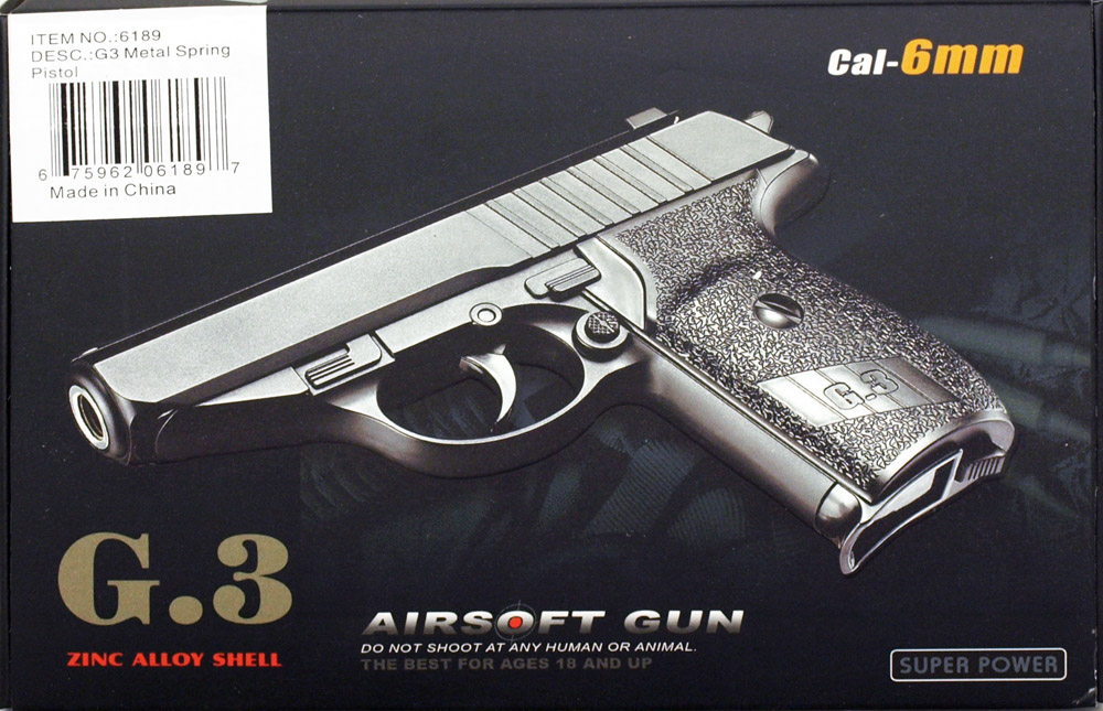 G3 Spring Airsoft Hand Gun