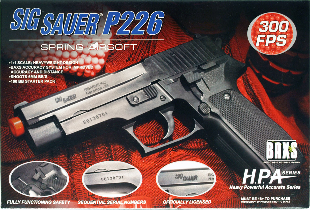 Sig Sauer P226 Spring Airsoft Hand Gun