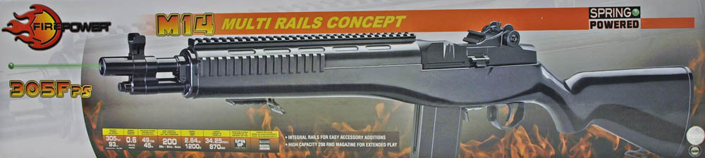 FirePower M14 Multi Rail Spring Airsoft Rifle