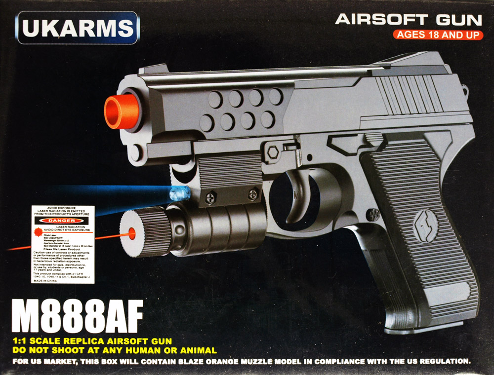 M888AF Spring Airsoft Hand Gun
