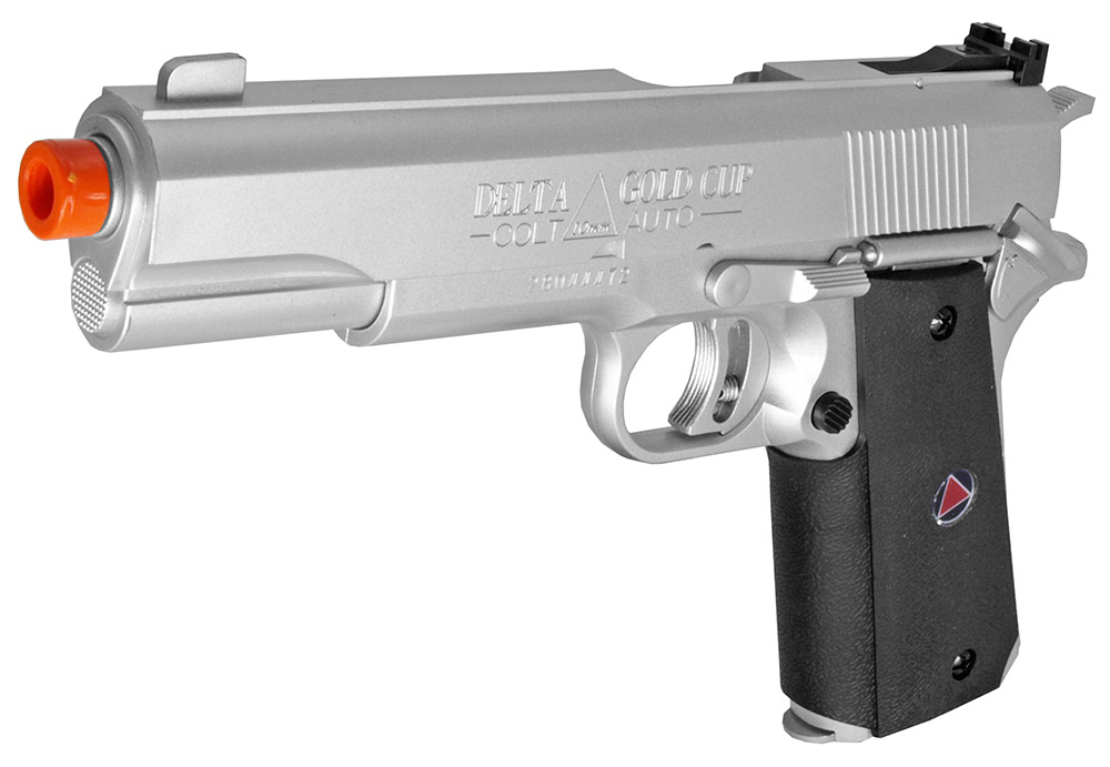 Colt Delta Elite Spring Airsoft Hand Gun - Silver