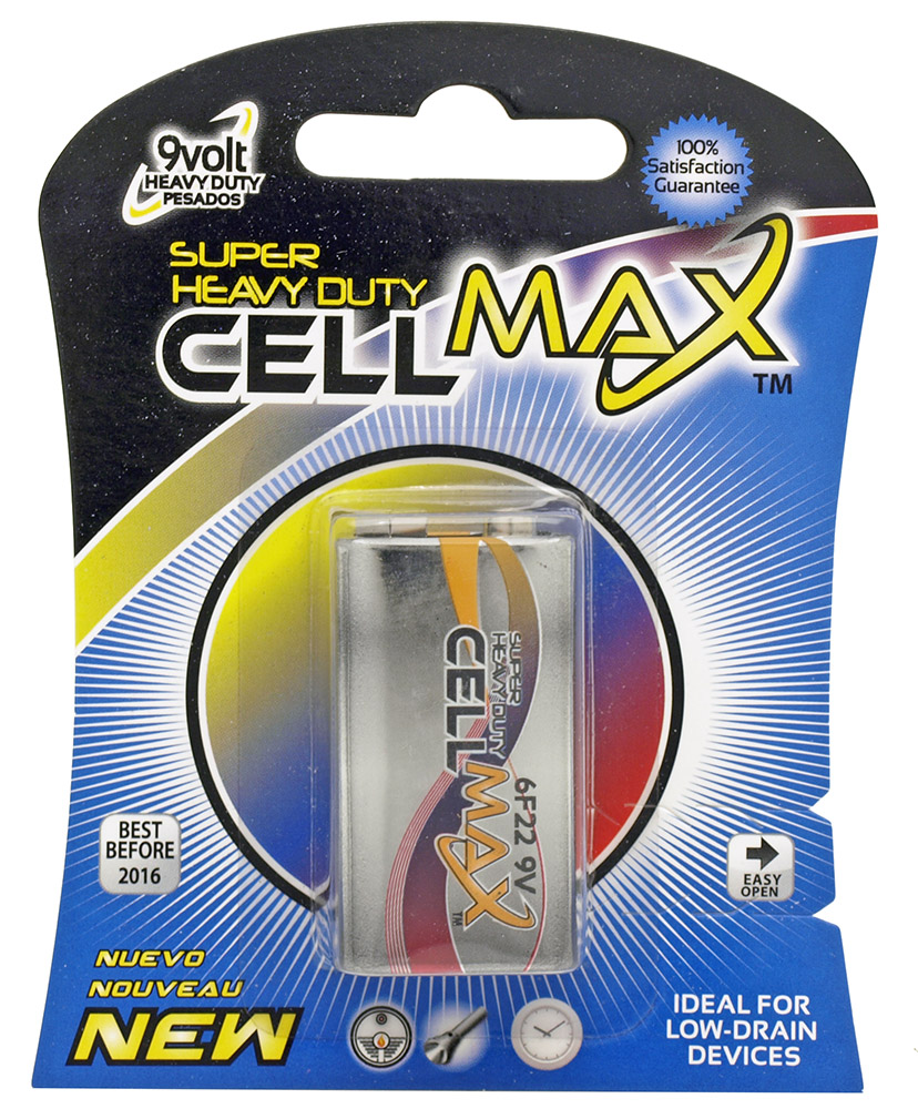 Cell Max 9V Super Heavy Duty Battery