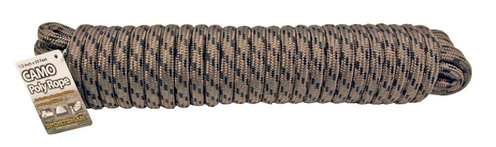 1/2" x 50 Ft. Camo Braided Poly Rope