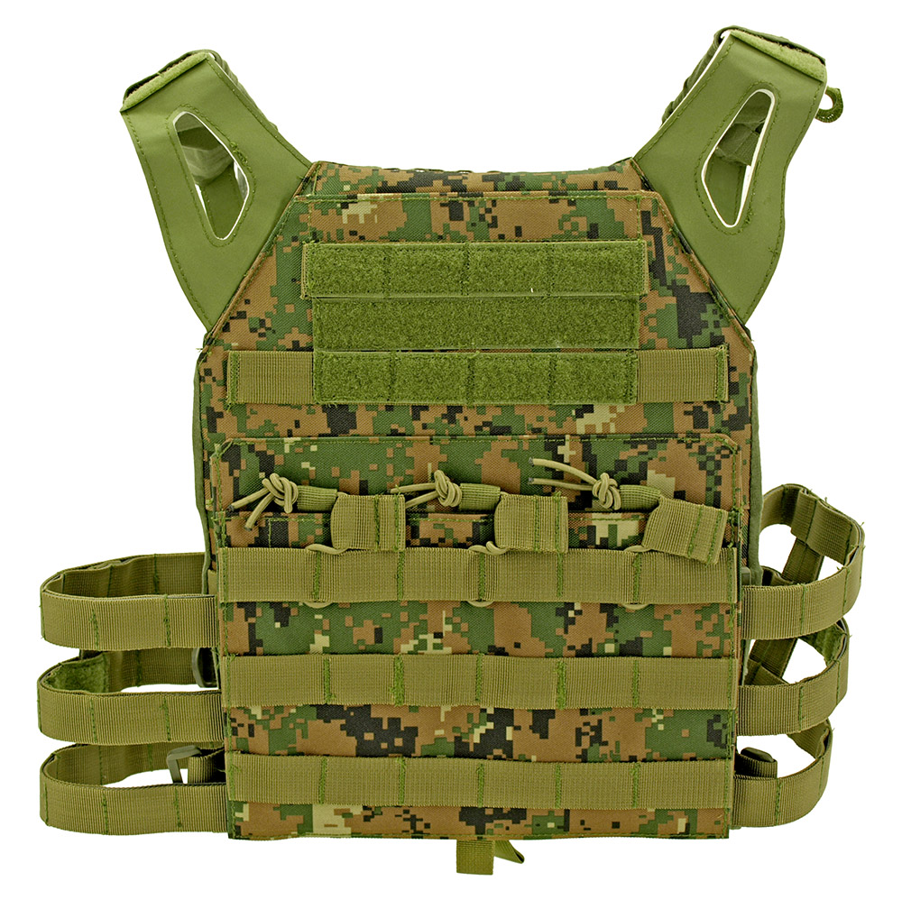 Junior Padded Tactical Vest - Green Digital Camo