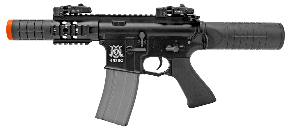 Full Metal Black Ops M4 Cobra Assault Rifle - Black