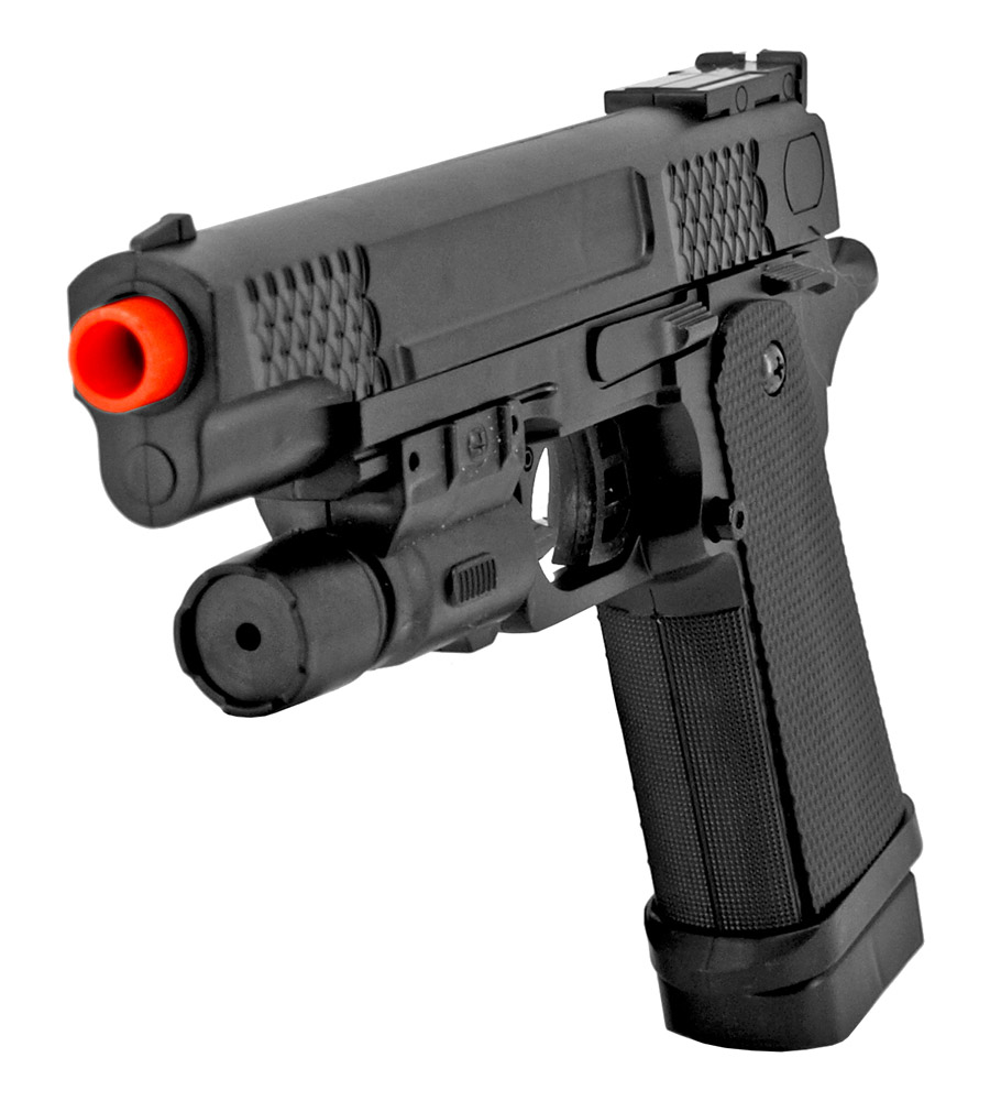 P2002B Spring Powered Airsoft Handgun - Black