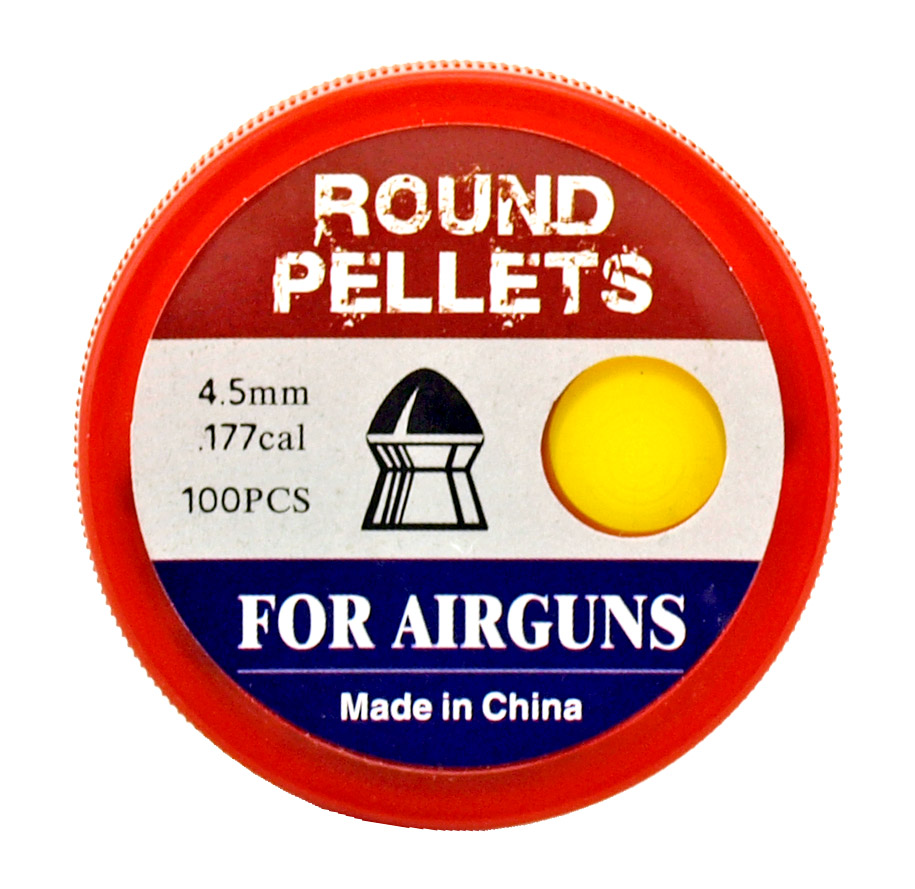 100 - pc. .177 Caliber Round Pellets