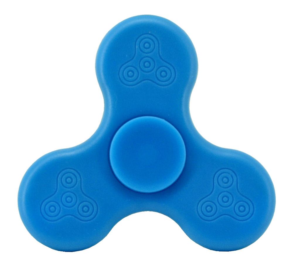 LED Light-up Fidget Spinner with Speakers - Blue