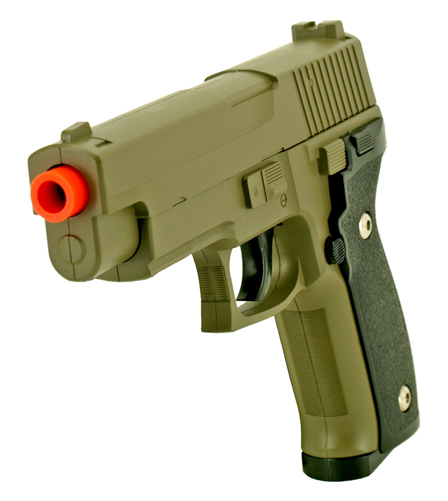 Galaxy G26 Metal Airsoft Pistol - Desert