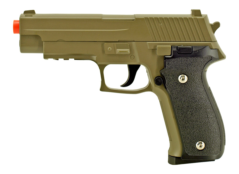 Galaxy G26 Metal Airsoft Pistol - Desert