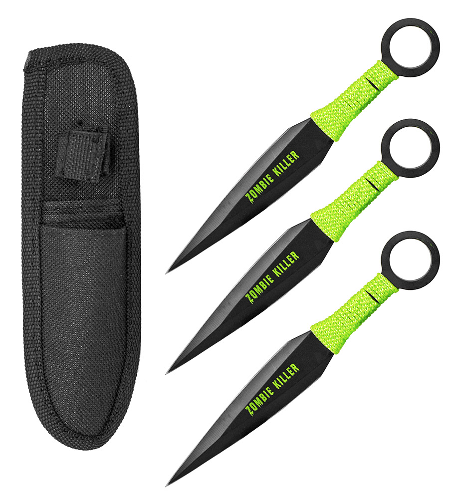 3-pc. Zombie Killer Throwing Knives