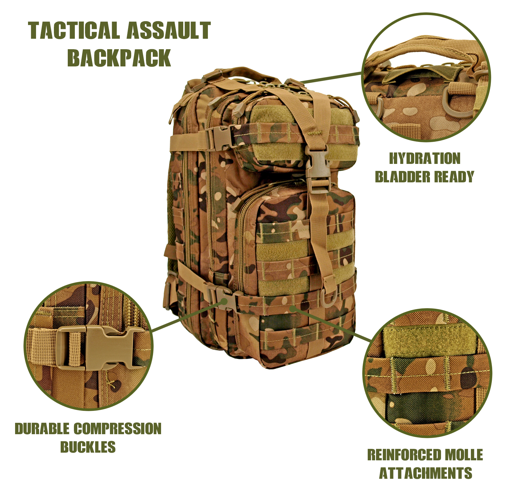 Tactical Assault Backpack - Multicam
