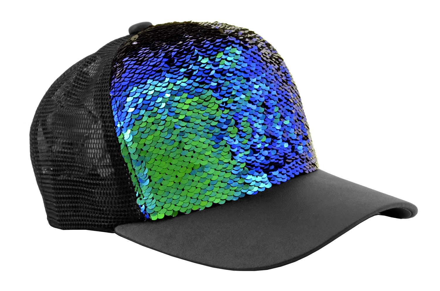 12 - pc. Multi-Color Sequin Baseball Hat Sparkle Ball Cap - Assorted Colors