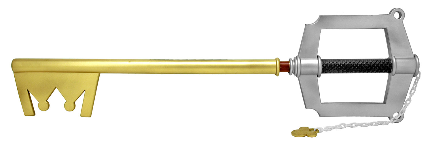 34" Foam Crown Key Sword - Gold and Silver