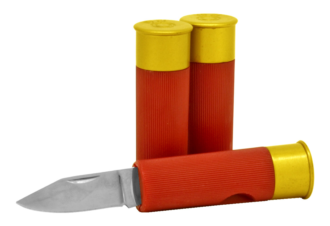 24 - pc. Shotgun Shell Folding Knife Display Set