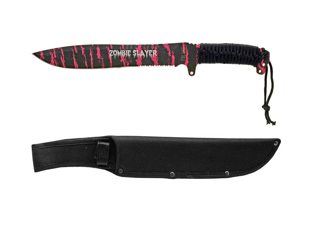 16" Zombie Slayer Machete - Pink