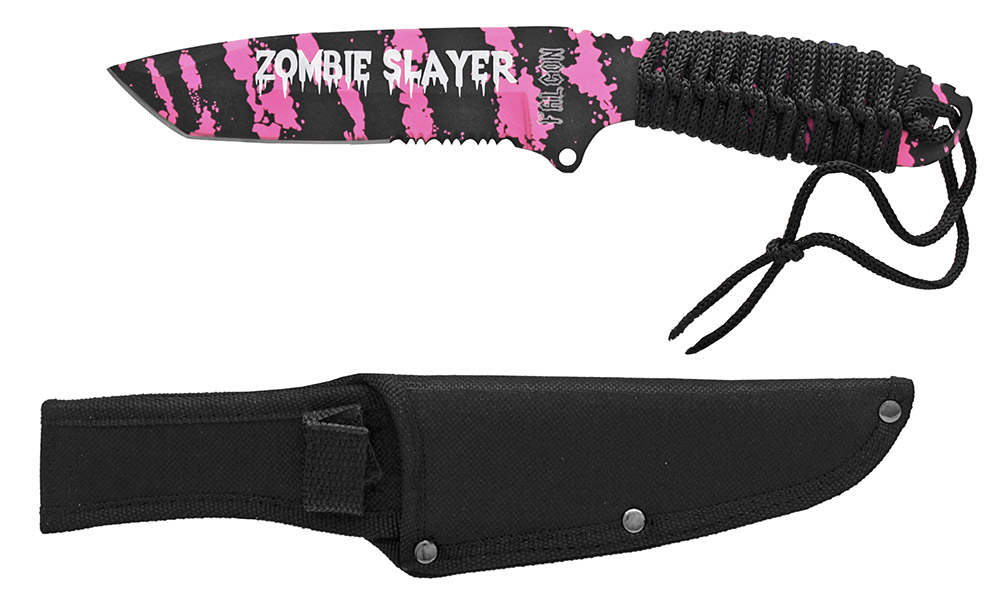 10" Zombie Slayer Knife - Pink