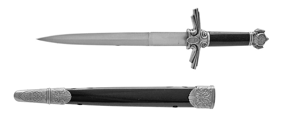 13.75" Russian Dagger - Silver