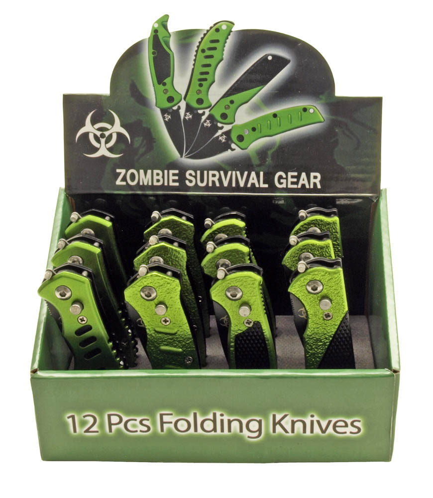 12-pc. Spring Assist Zombie Knife Set