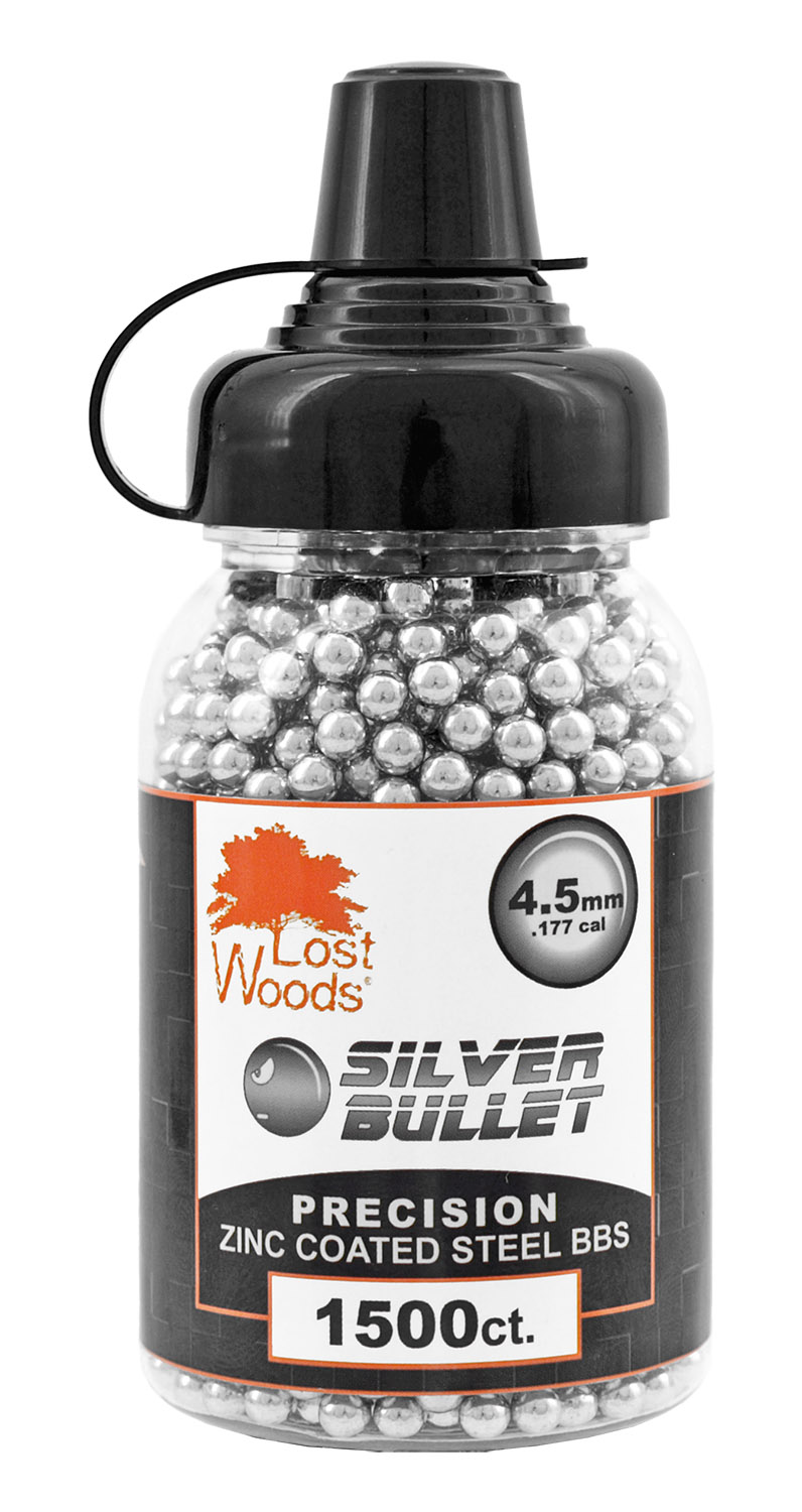 1,500-pc. Lost Woods Silver Bullet 4.5mm Zinc Coated BBs