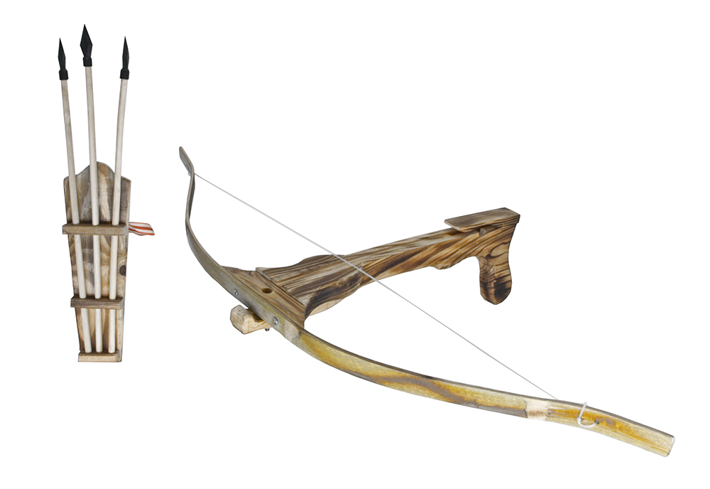 24" Wooden Crossbow & Arrow Set