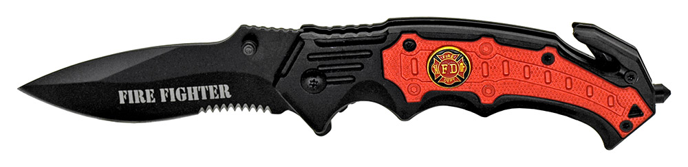 4.75" Spring Assisted Firefighter Knife