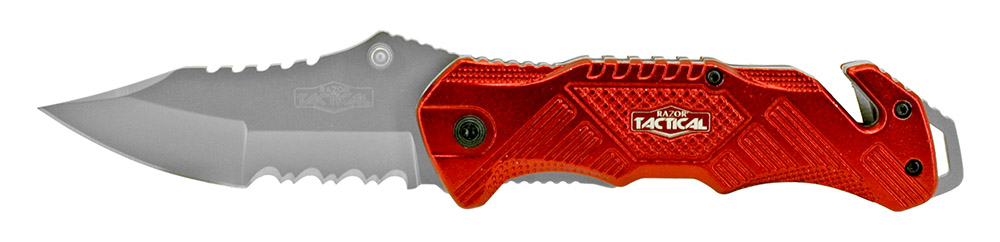 5" Spring Assisted Tactical Folding Knife - Red