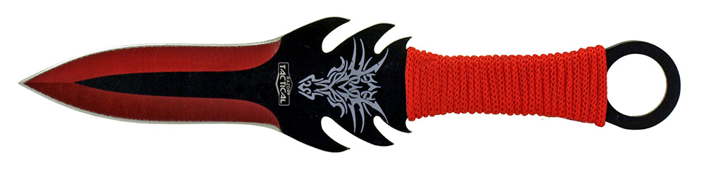 3-pc. Throwing Knife Set - Red