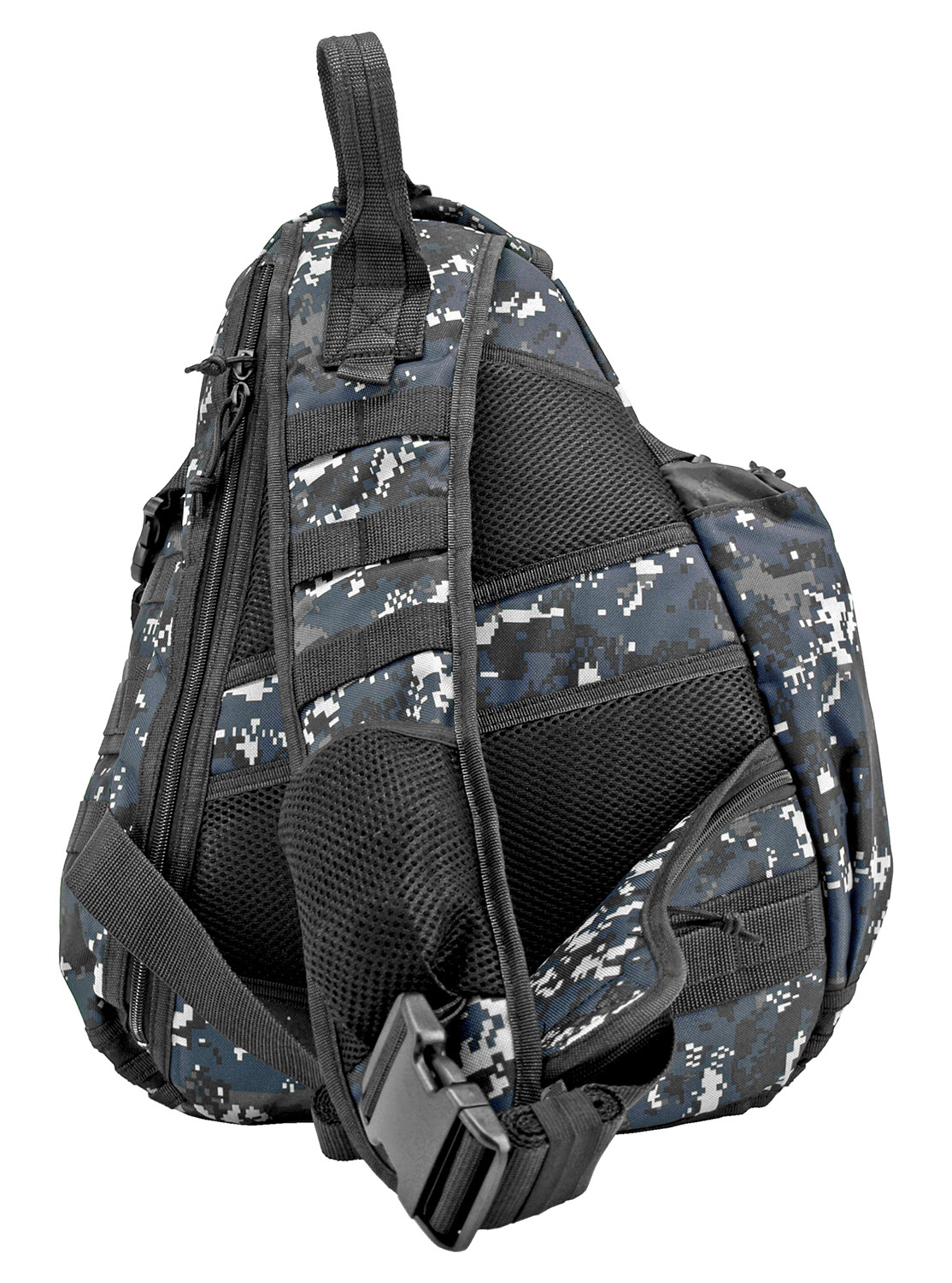 Military Sling Backback - Blue Digital Camo