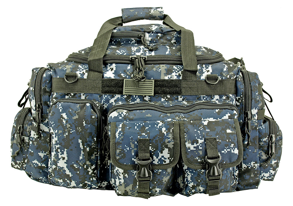 The Humvee Duffle Bag (Large) - Blue Digital Camo