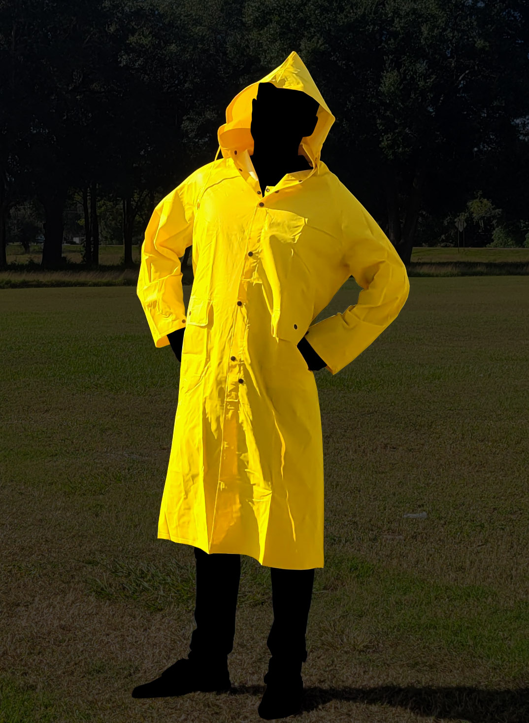 Classic Series Rain Gear PVC / Polyester Waterproof Material ...