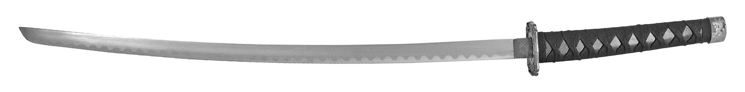 37" Traditional Dragon Samurai Sword - Red