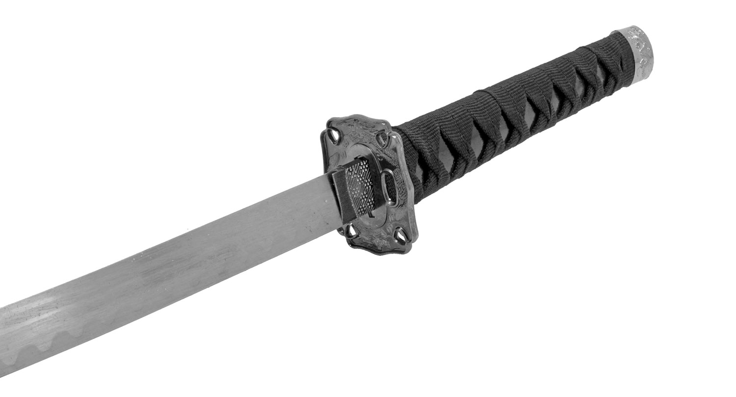 37" Traditional Dragon Samurai Sword - Red