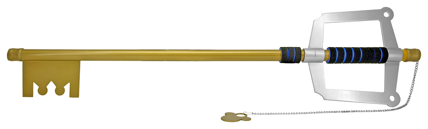 35.25" Video Game Key Sword - Gold and Silver