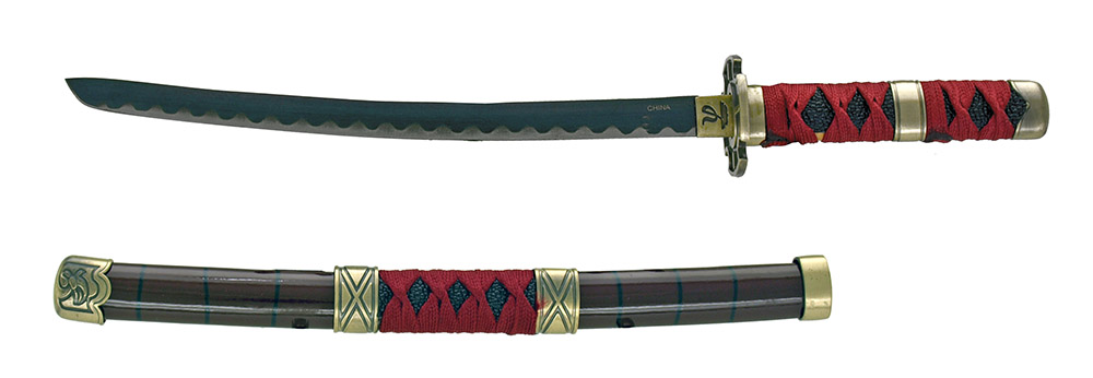 15" Mini Samurai Sword - Red