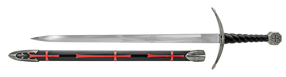 37" One-Handed Knight of Templar Sword
